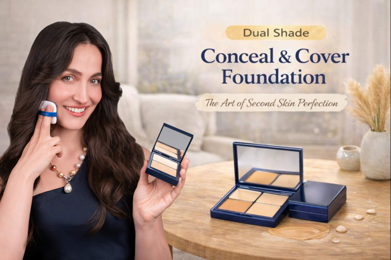 Dual Shade Conceal & Cover Foundation | Flawless Base – Albon Cosmetics