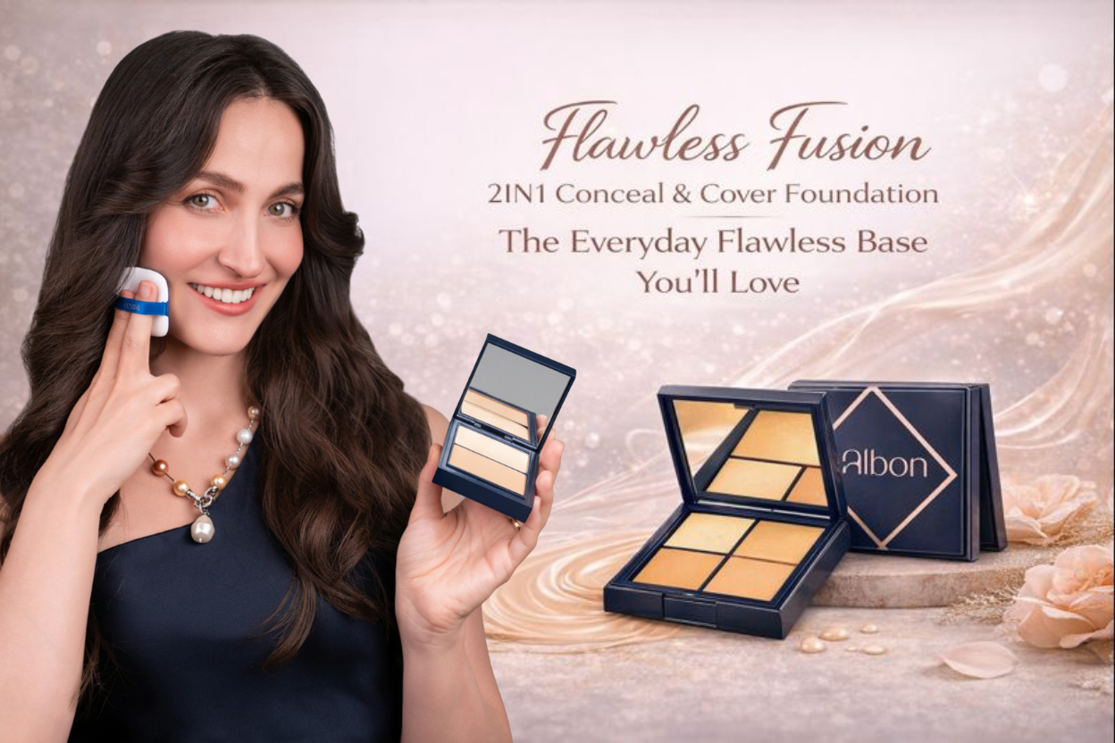 Flawless Fusion 2IN1 Conceal & Cover Foundation – Albon Cosmetics