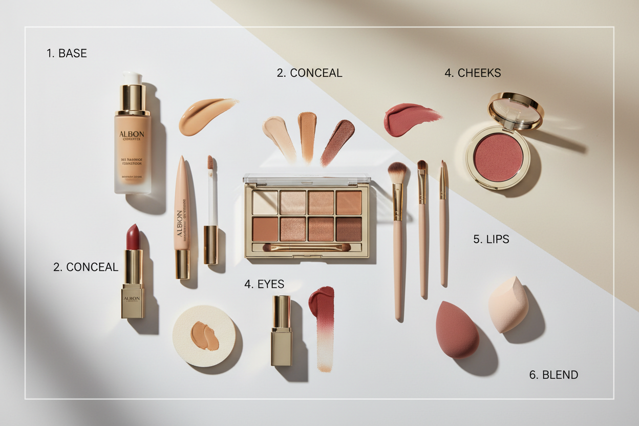 How to Do Makeup Step by Step | Complete Guide – Albon Cosmetics
